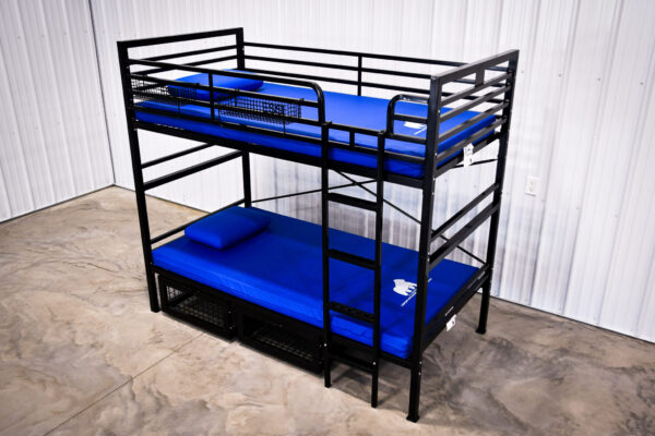 Detachable Single over Single Bunk Bed Metal Twin Bunk Bed